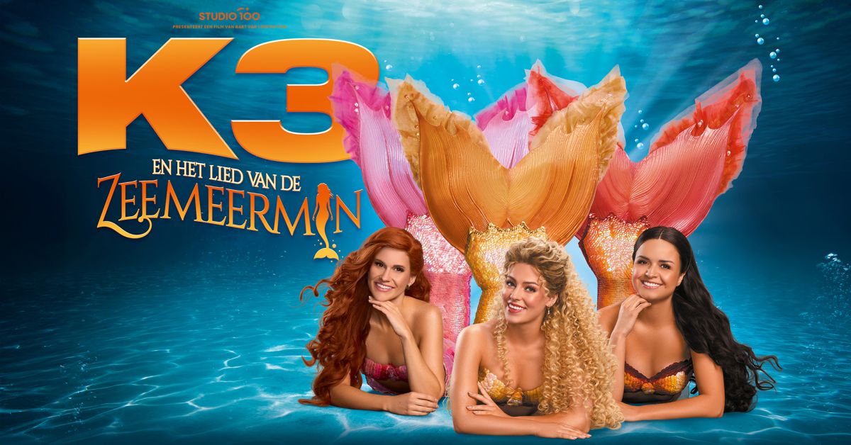 Hanne, Marthe en Julia schitteren als zeemeerminnen in nieuwe K3-film